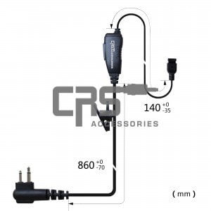 Uniden D-Hook Earpiece | One-Pin, 1 Wire (J4 Connector) — CB Radio ...