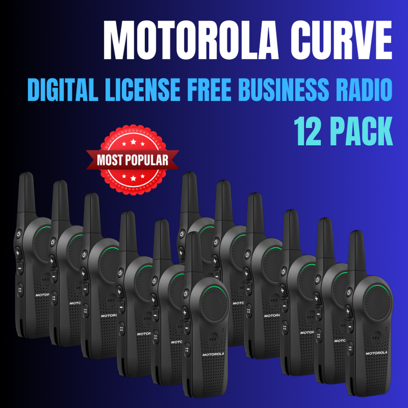 Motorola CURVE Enhanced Digital Radio Device 12 Pack + 2x MOTOROLA 6 B ...