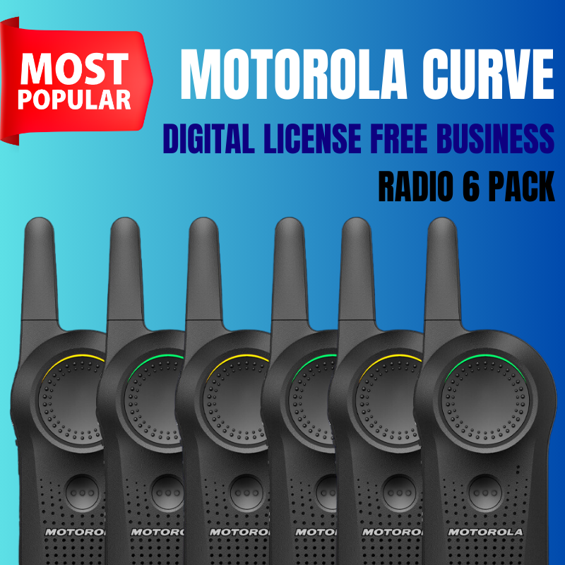 Motorola CURVE Enhanced Digital Radio Device 6 Pack + 1 x MOTOROLA 6 B ...