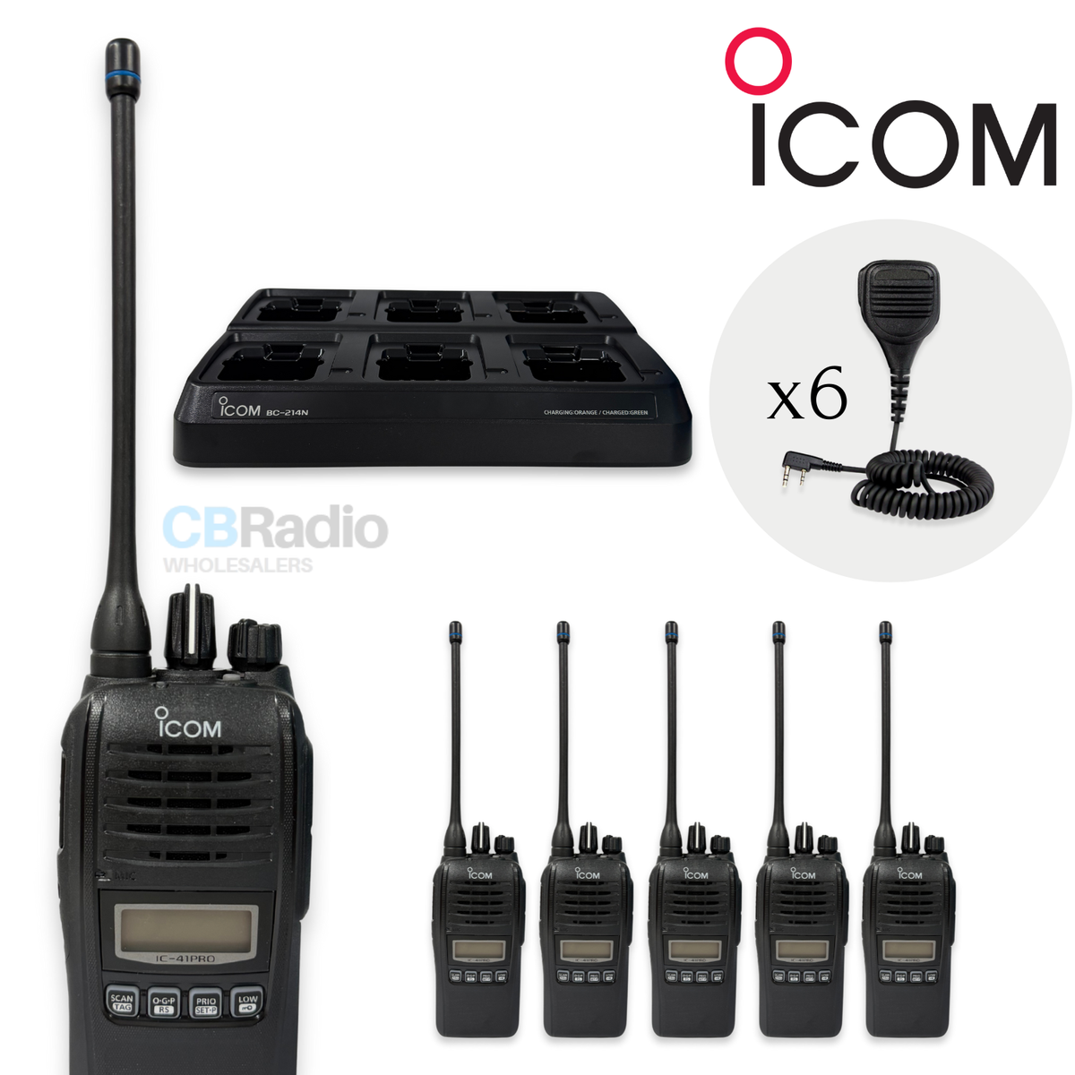 Icom IC-41 Pro - Tradie 6 Pack — CB Radio Wholesalers