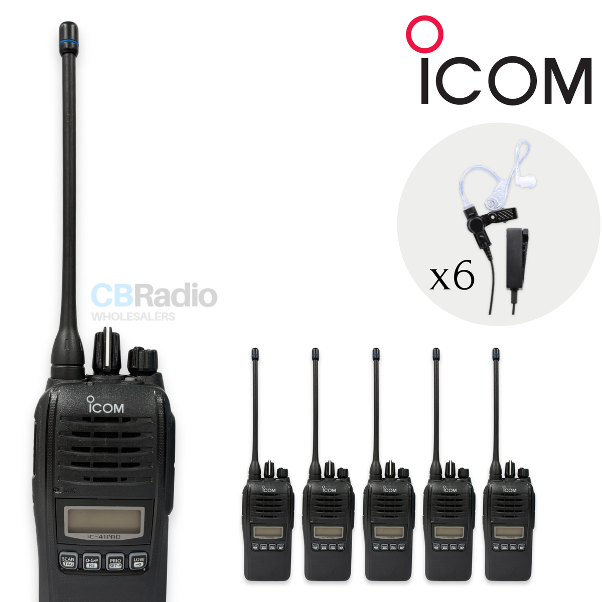 Icom IC-41 Pro UHF CB Portable Handheld Two Way Radio - — CB Radio ...