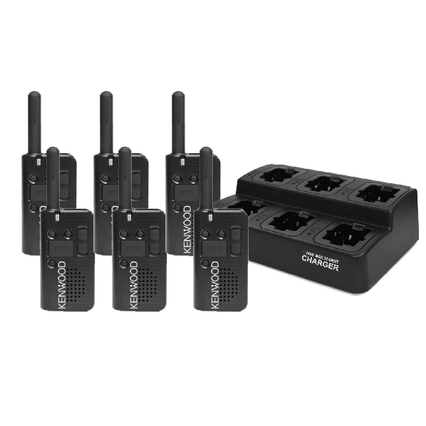Kenwood PKT23 UHF 1.5 Watt CB Radio 6 Pack with Multi Charger — CB ...